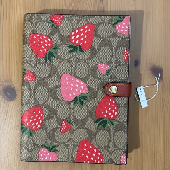 Coach | Accessories | Coach Notebook In Signature Canvas With Wild ...